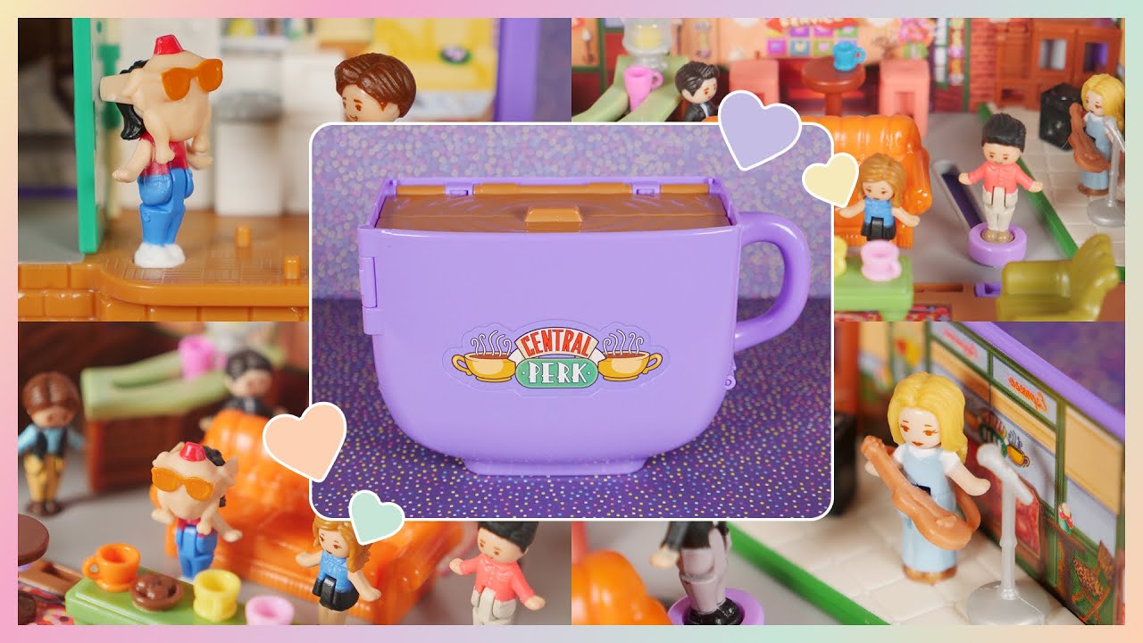 ✨SHOWCASE✨ Polly Pocket Collector: Friends Central Perk Coffee Shop Compact Playset
