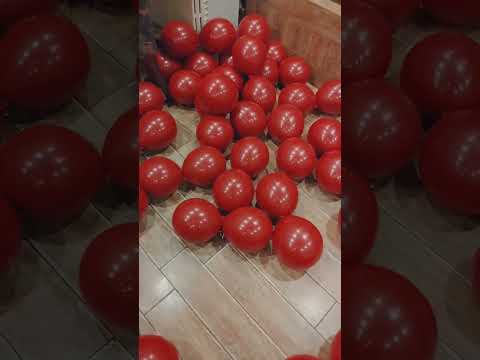 DIY Party Decor Using RED Color | Red Balloon Decoration for Anniversary, Valentine & Birthday