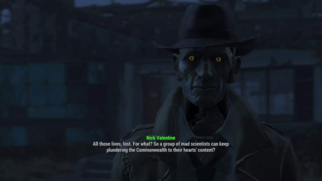 Fallout 4: Nick and Piper react to Institute ending