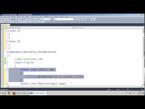 Learn Operation Polymorphism In C NET Tamil - Mind Luster