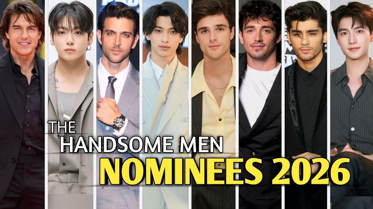 Nominees For The Most Handsome Men in the World 2026 | Only Top10