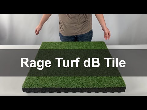 RageTurf dB Tile - Artificial Turf Tile Sound Reduction & Shock Absorption
