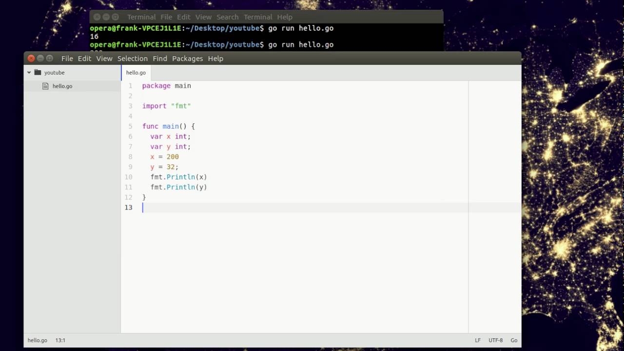 Google Go Programming Tutorial - Variables
