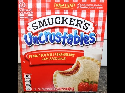 Smuckers Uncrustables Peanut Butter & Strawberry Review