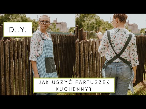 Jak uszyć fartuszek z guzikami? || DIY || Kitchen apron