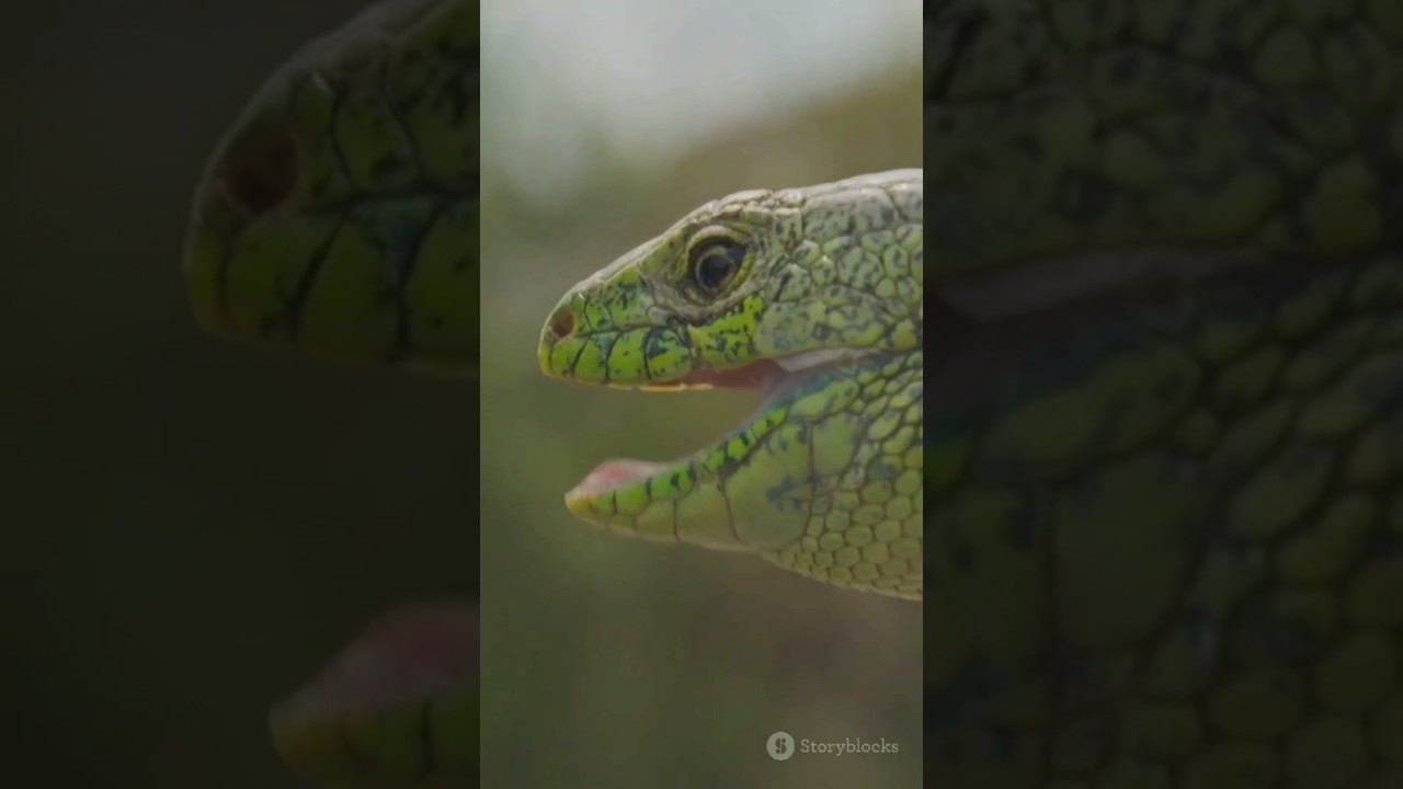 How a Lizards bite locks on🤔 #ytshorts #lizard#viralvideo#science