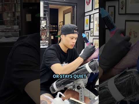 Should you talk to your artist while they tattoo you?