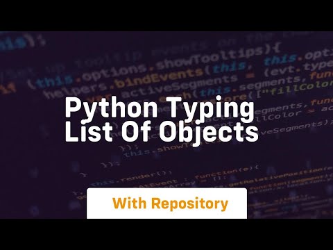 python typing list of objects