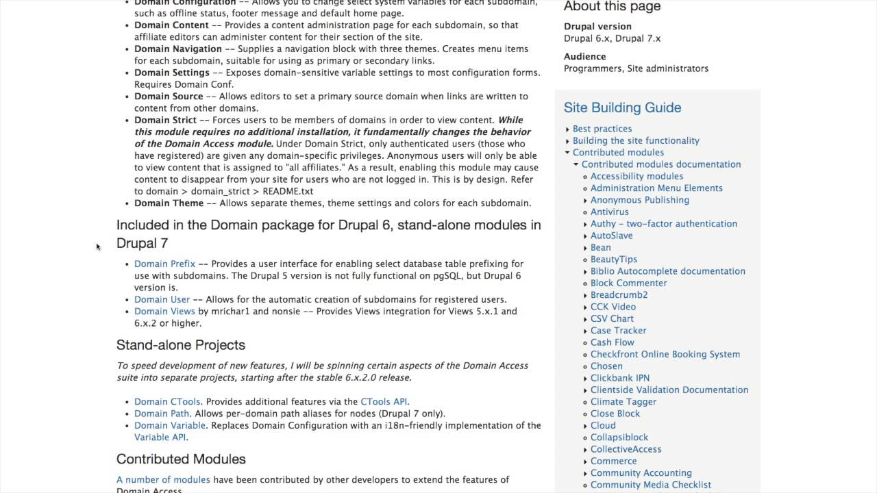 Extending Domain Access