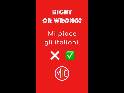 Quick & Easy Italian: MI PIACE o MI PIACCIONO? #Shorts #italiano