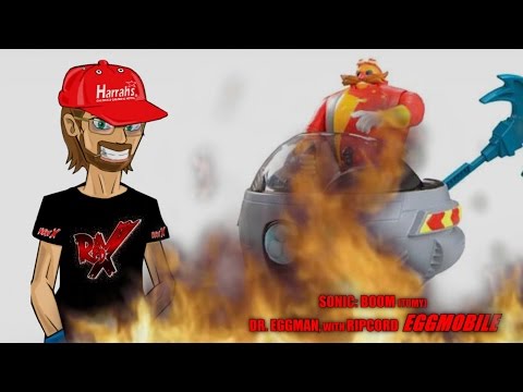 Sonic Boom (Tomy) Dr. EGGMAN, with Ripcord EGGMOBILE Launcher set video review