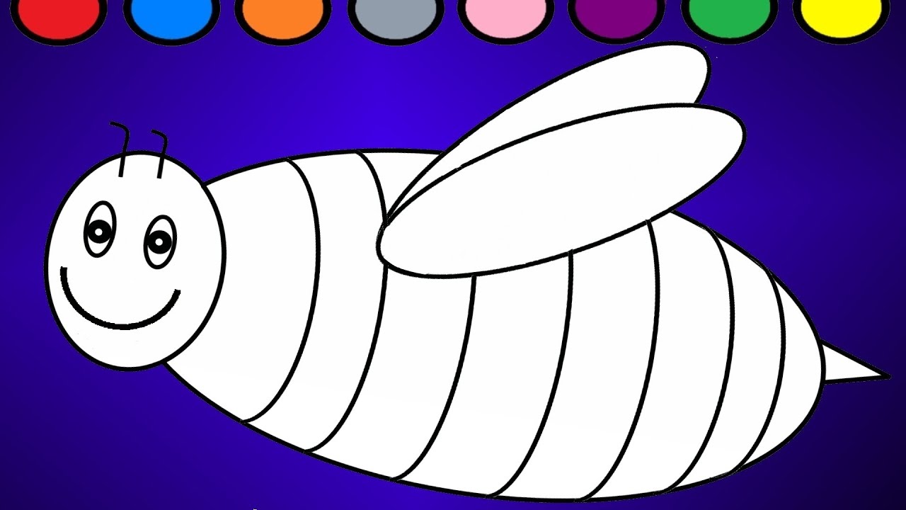 Bee Coloring Pages | Fun And Educational Drawing For Kids