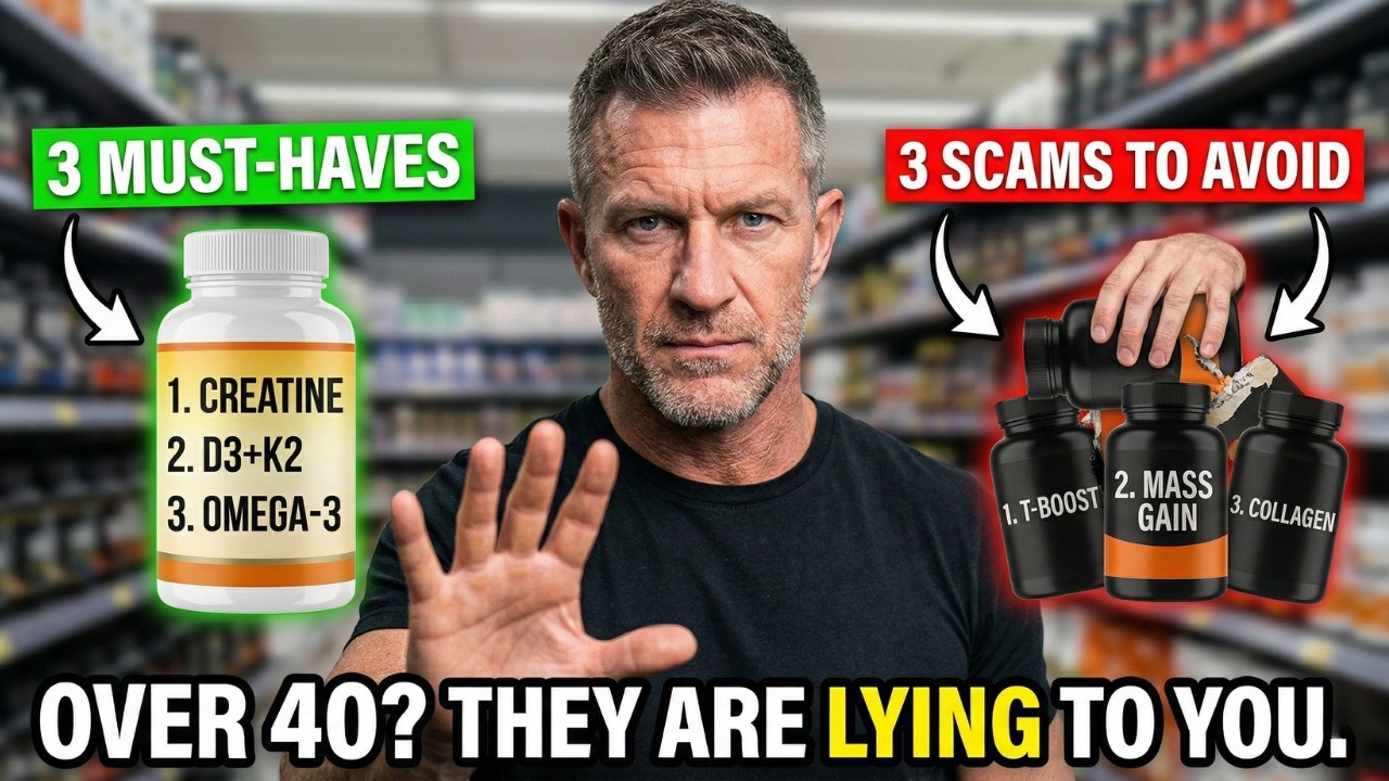 3 Supplements for Men 40+ (Stop Wasting Your Money)