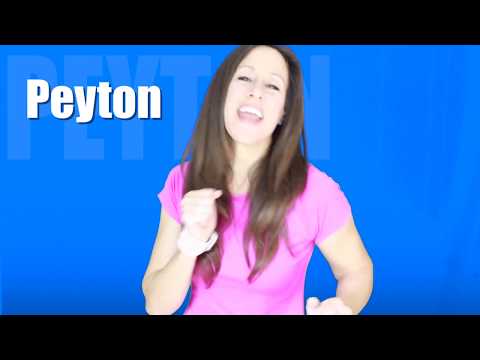 Learn to Spell PEYTON Toddler Song | Learn to Talk with Patty Shukla