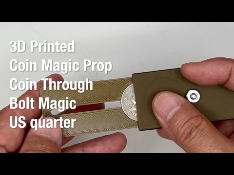 Free 3D file Coin Magic Prop - Coin Through Bolt Magic: US quarter 🪙・3D ...