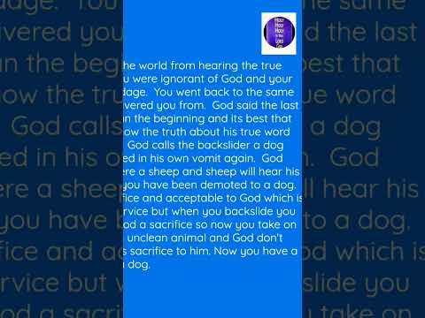 Pastor Gino Jennings the Truth About Backsliding and God's Forgiveness