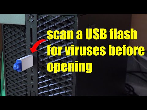 How to scan a USB flash for viruses before opening on windows 11