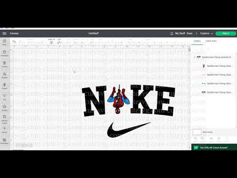 NIKE Spiderman Logo SVG, PNG, DXF, EPS Cutting file
