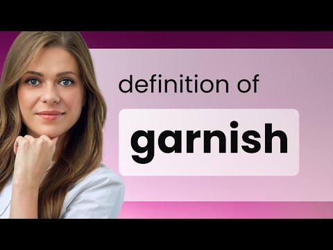 Garnish | what is GARNISH definition