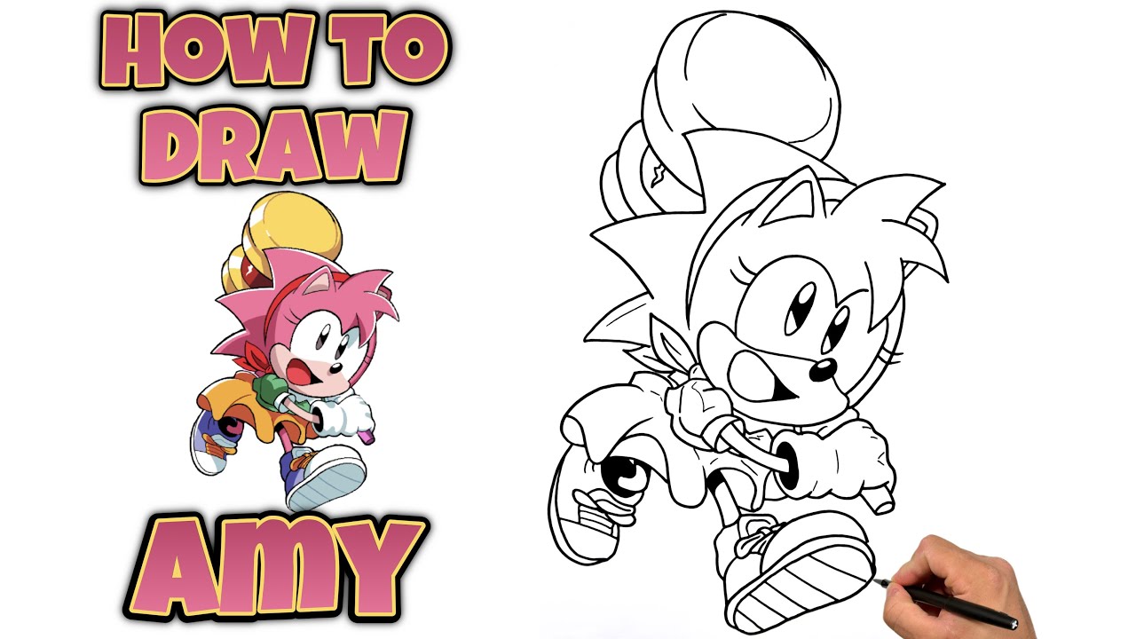 How To Draw AMY | SONIC ORIGINS #sonicorigins #sonic #sonicdrawing