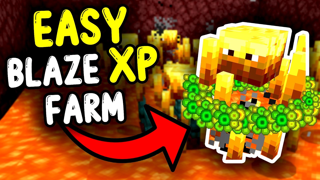 NEW EASY BLAZE XP Farm Minecraft Bedrock 1.21/26.1+!