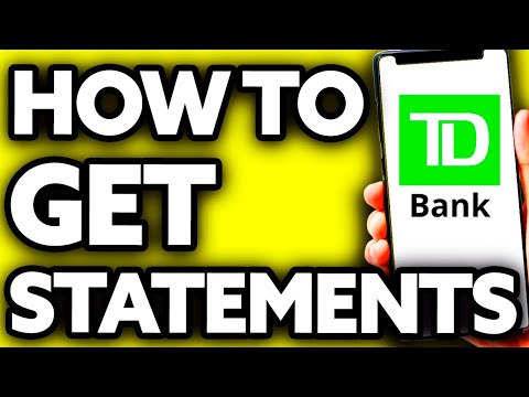 How To Get Statements from TD Bank App (Easy 2025)