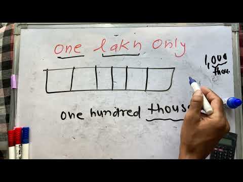 one lakh only | number spelling | Hindi | Surendra khilery