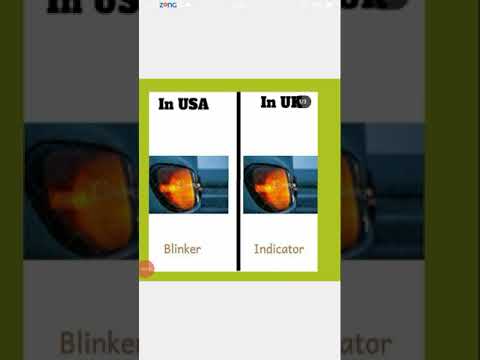 Blinker | Indicator | British and American English.