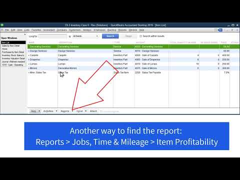 Item Profitability Report (Gross Profit) in QuickBooks Desktop (updated)