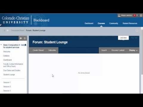 CAGS Blackboard Tutorials- Course Layout