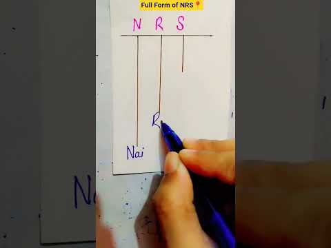 Full Form of NRS | Meaning of NRS | #shortsfeed #shorts #nairoshni #scheme #fullform #meanings #yt