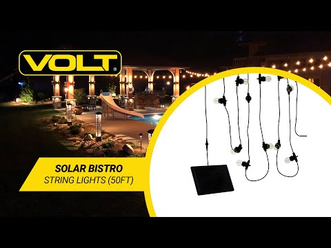 VOLT® Solar Bistro String Lights | What's In The Box?