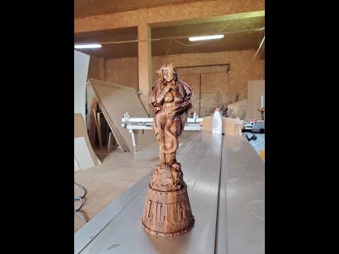 Lilith Wood Statue