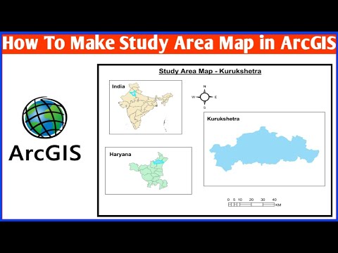 How To Make Study Area Map in ArcGIS. Complete Process. #arcgis #studyareamap #civilengineering