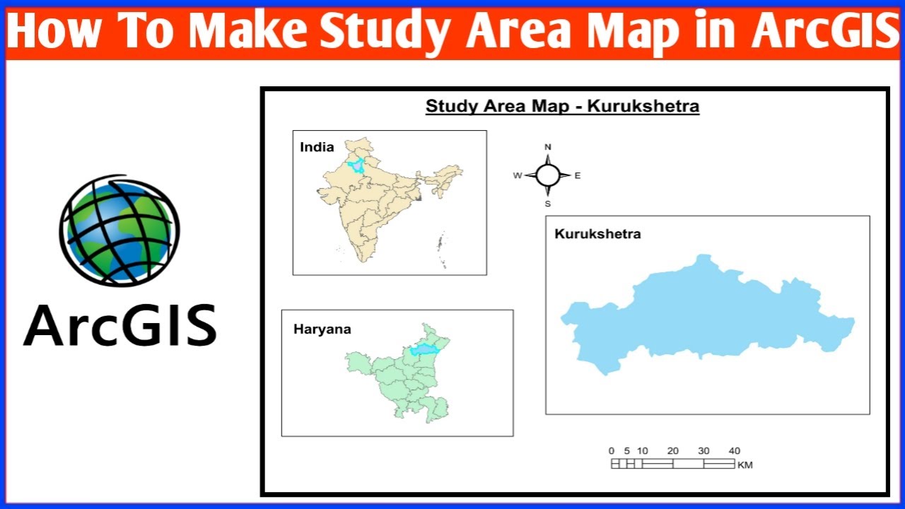 How To Make Study Area Map in ArcGIS. Complete Process. #arcgis #studyareamap #civilengineering