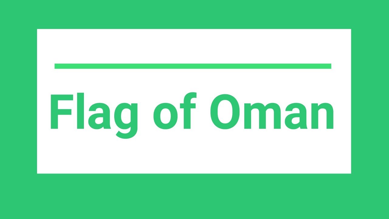 Flag of oman oman flag logo oman flag vector