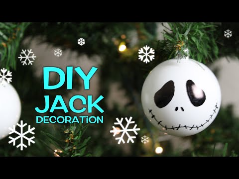 How to make Easy Jack Skellington Christmas Decorations