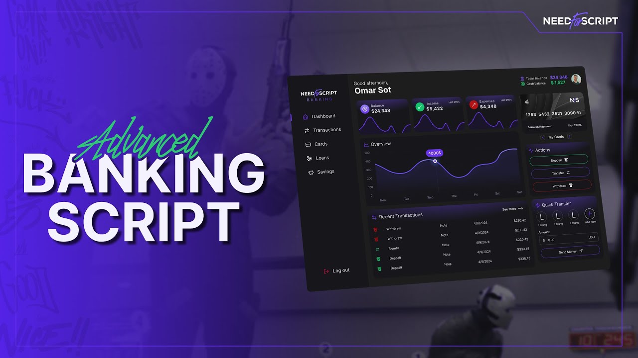 NeedForScript Banking Script with Loans, Savings, Cards & More! - FiveM Releases - Cfx.re Community