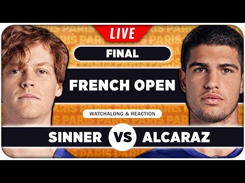 SINNER vs ALCARAZ • French Open 2025 Final • LIVE Tennis Watchalong