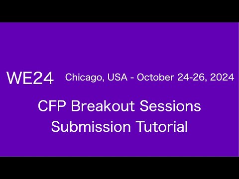 WE24 Call for Participation for Breakout Sessions Now Open! – All Together
