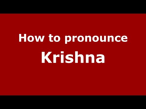 How to pronounce Krishna (Indonesia/Indonesian) - PronounceNames.com