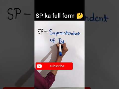 SP ka full form kya hota hai 🔥💯|| #trending #police #gk #shorts