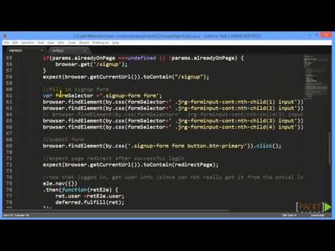 Learn Mastering MEAN Web Development Tutorial PageObjects for Modularization | packtpub com ...