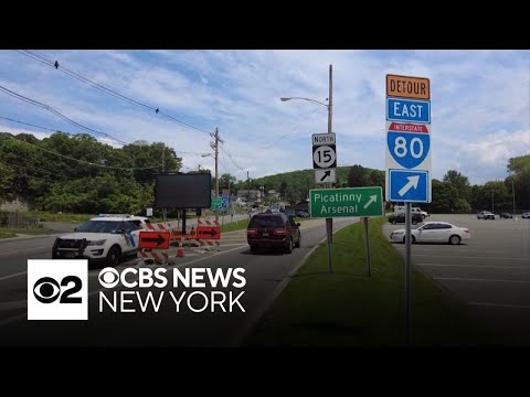 I-80 westbound lanes reopens after sinkholes in New Jersey