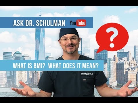 What is BMI - Learn to Calculate your Own Body Mass Index - Ask Dr Schulman