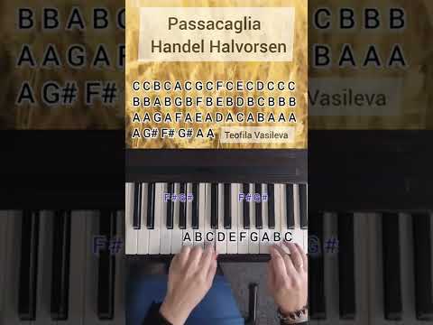 Passacaglia 🎵 Handel Halvorsen 🎶 Music tutorial in 30 seconds