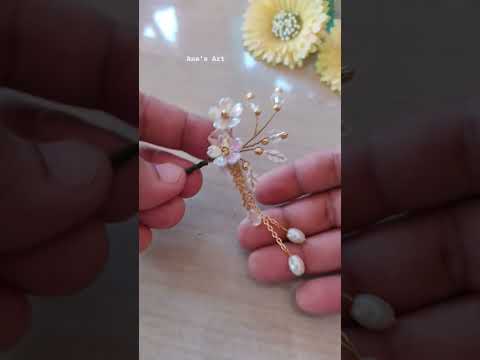#diy #hairbrooch #hairpins #diyhandmade #hairaccessories