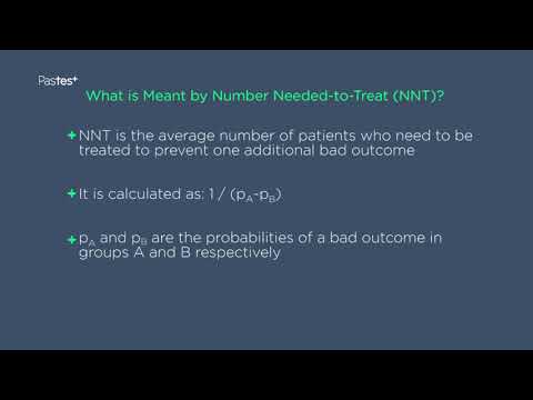 Pastest MRCPCH: What is meant by Number Needed-to-Treat (NNT)?