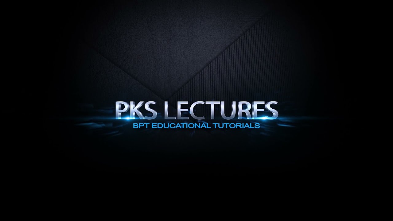 PKS Lectures Title Intro