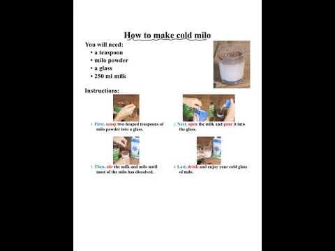 Procedural text example and features